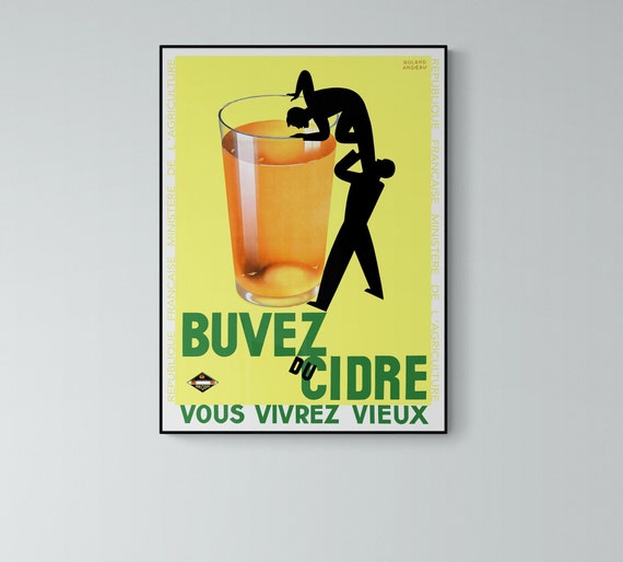 Vintage Cider Posters Poster Different Types Of Beer, Cider And Snack