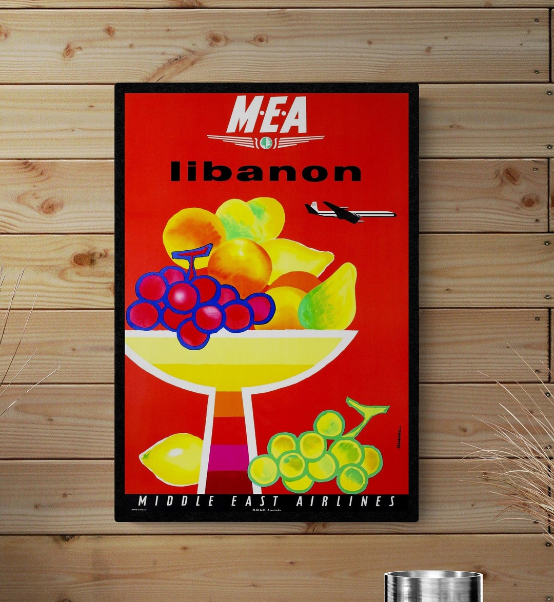 Lebanon Plane Poster - Etsy