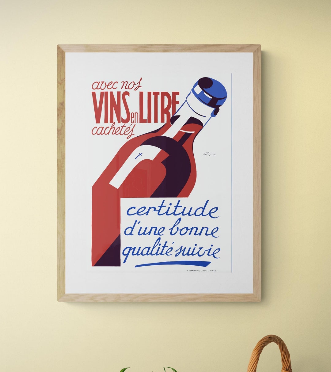 Wine in Liter Poster - Etsy