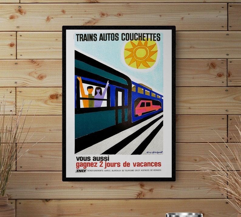 SNCF Sleeper Train Poster - Etsy
