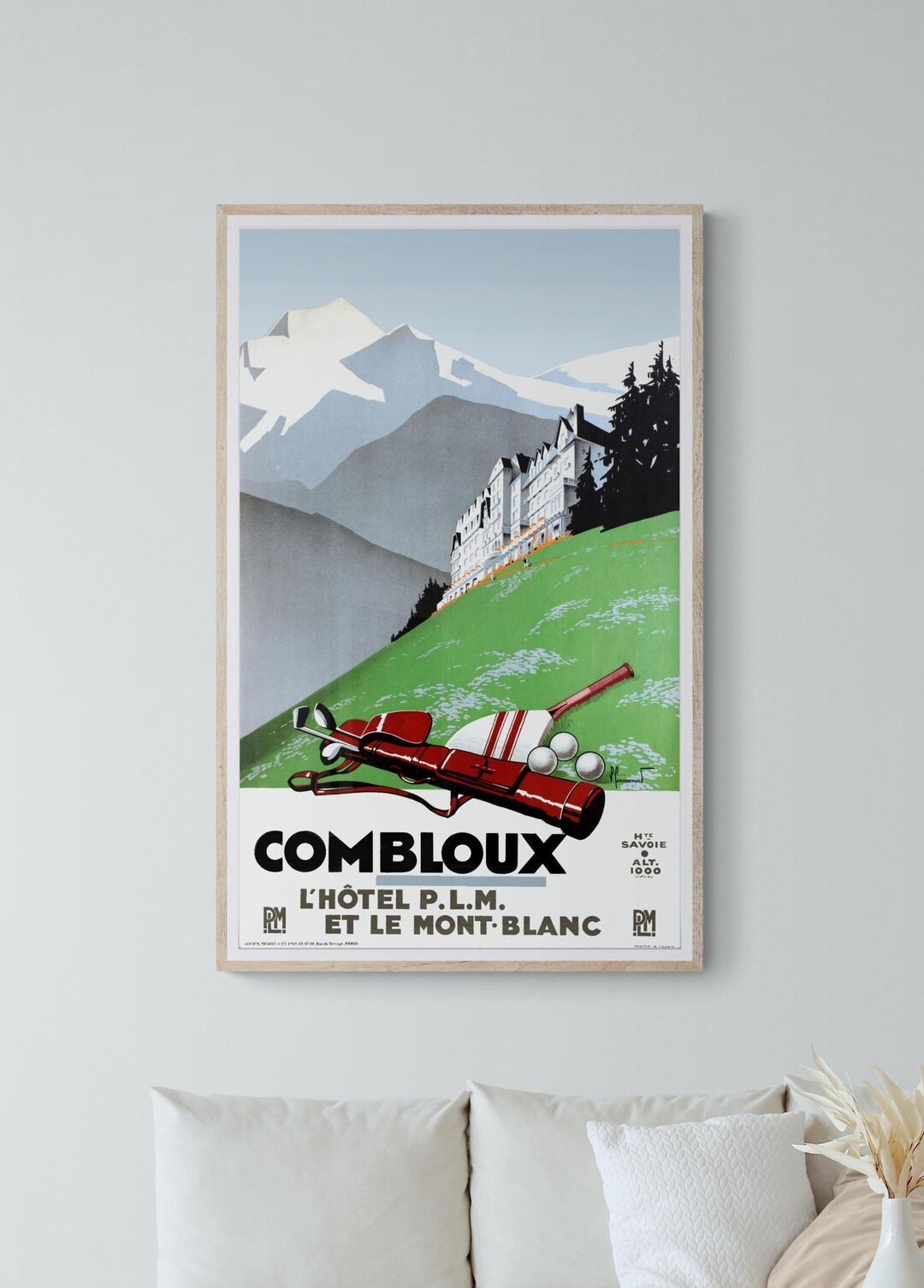 Golf Combloux Mont Blanc Poster - Etsy