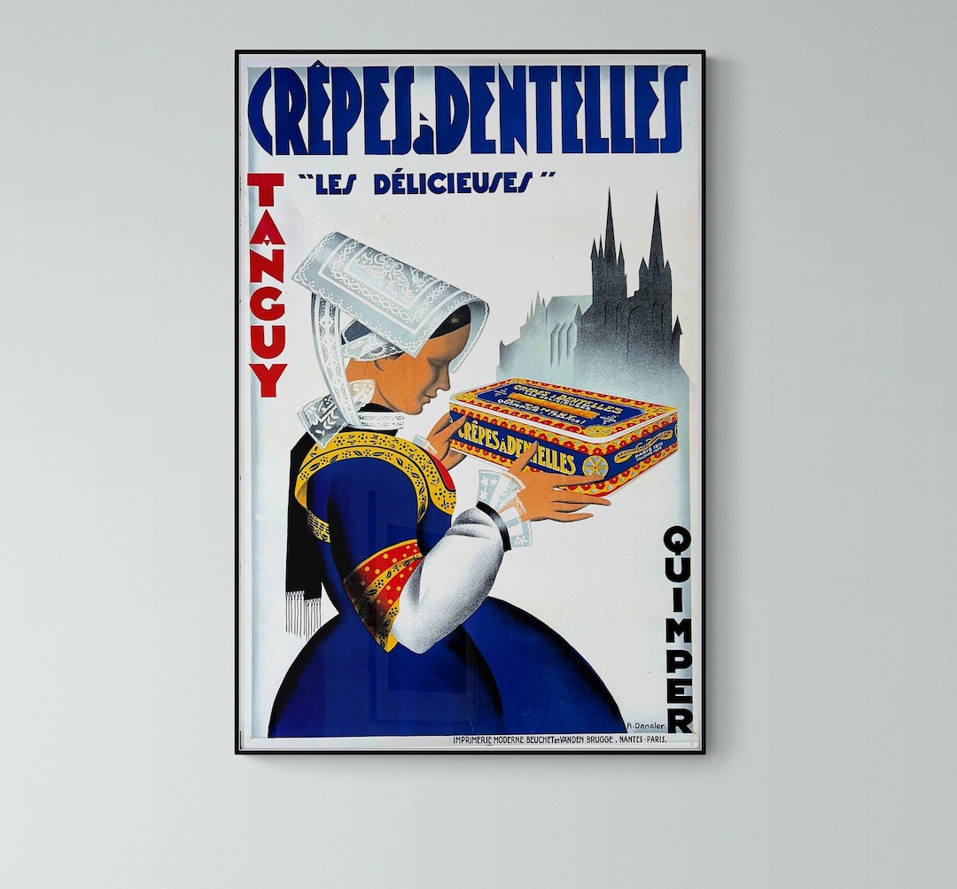 Poster Quimper Brittany - Etsy