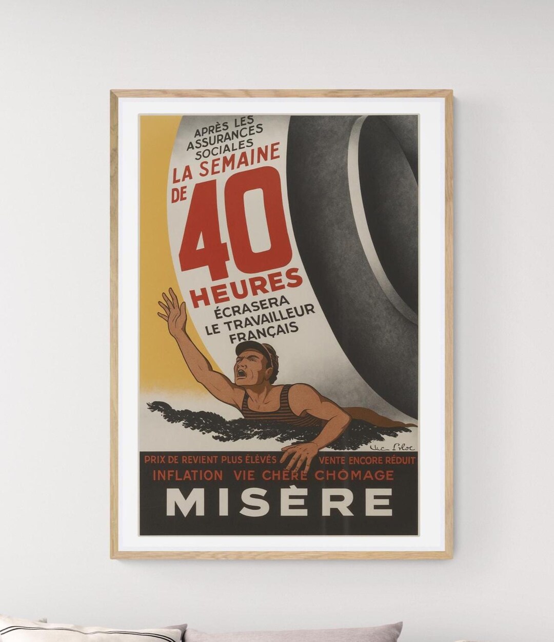 40-hour Week Poster Will Crush French Workers - Etsy