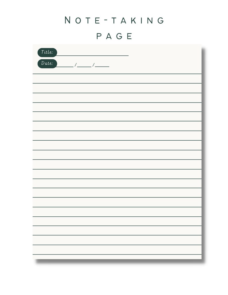 Evergreen Digital Notebook Template -digital Download - Goodnotes ...