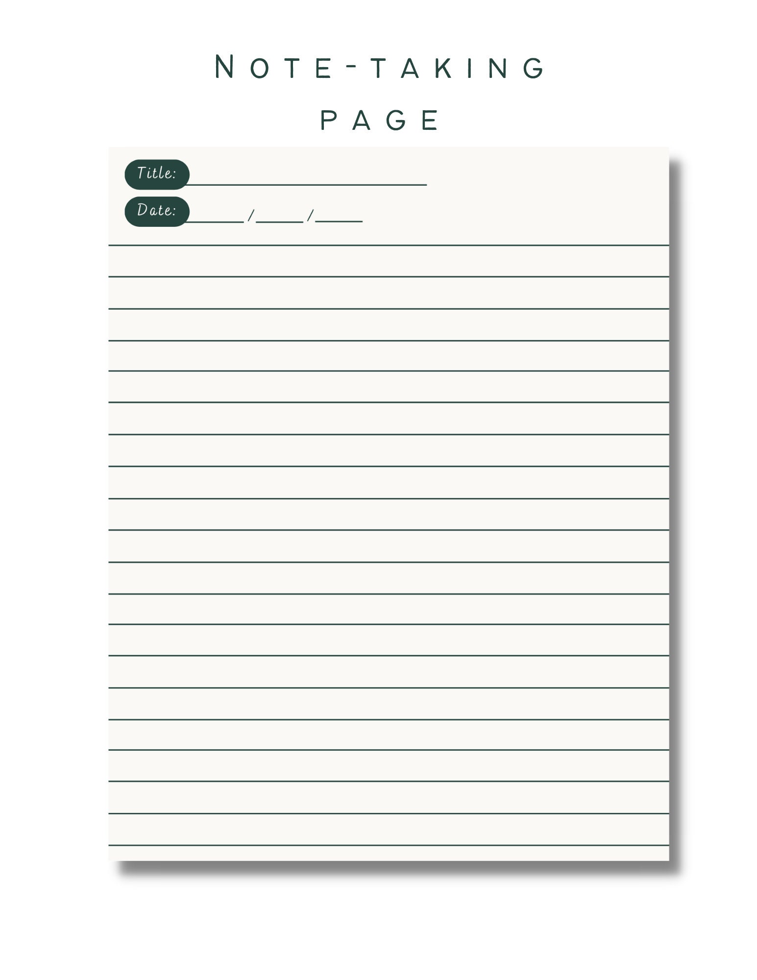 Evergreen Digital Notebook Template -digital Download - Goodnotes ...