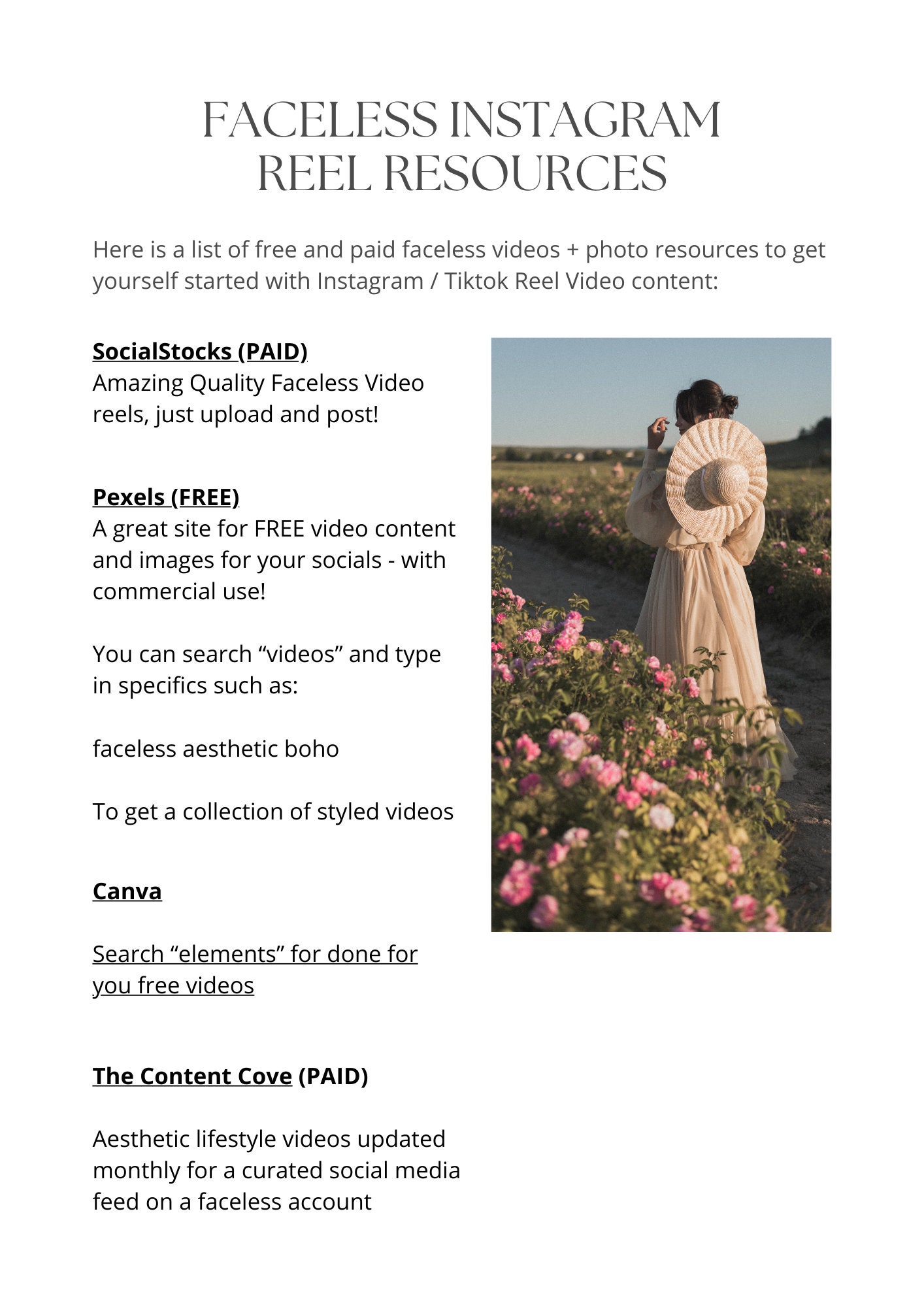 100 Faceless Instagram Reel Ideas - Etsy