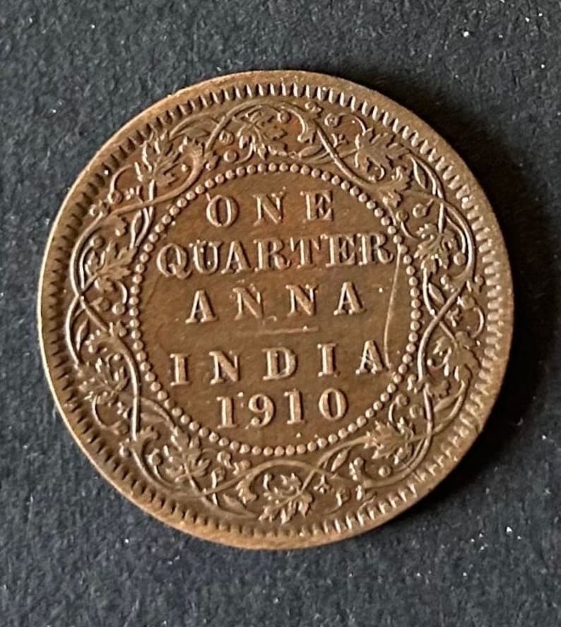 1⁄4 Anna India 1910 - Edward VII British India -pre Independence Coin ...