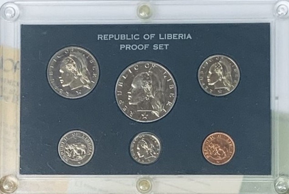 Liberia 6 Proof Coins Set 1970 - in Box - Etsy