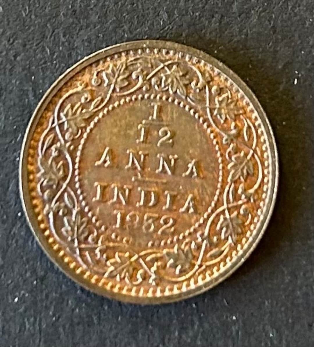 1⁄12 Anna India 1932 - King George V British India -pre Independence ...