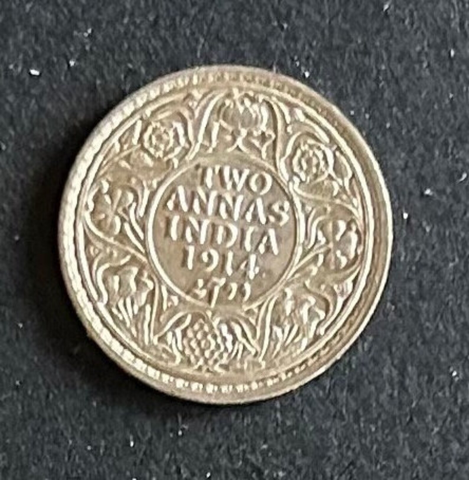 1914 BRITISH India 2 Anna Silver King George V & Emperor Coin KM#515 - Etsy