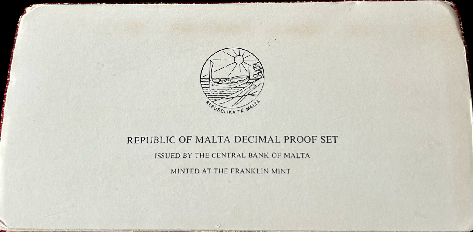 1977 Republic of Malta 9 Coin Proof Set Rare Collection Franklin Mint ...