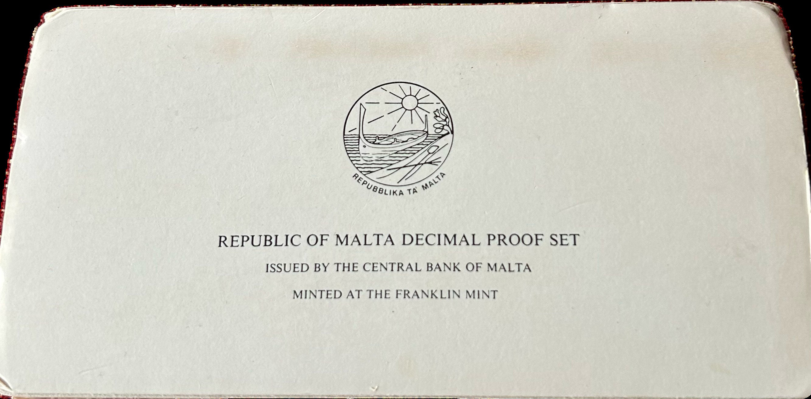 1977 Republic of Malta 9 Coin Proof Set Rare Collection Franklin Mint ...