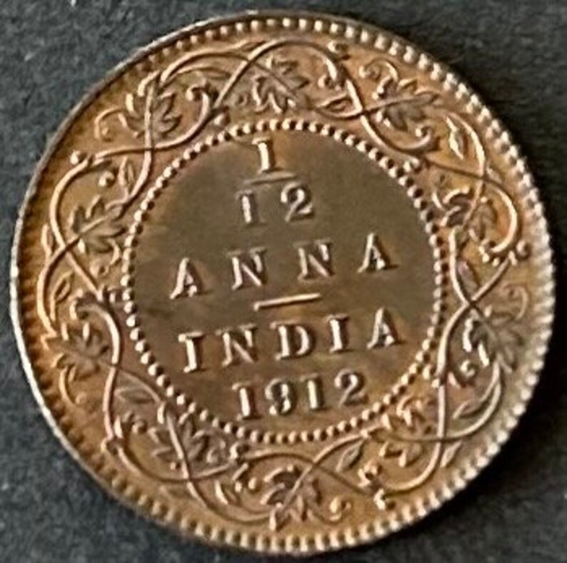 112 Anna India 1912 King George V British India pre Independence Coin ... 112 Anna India 1912 King George V British India pre Independence Coin ...