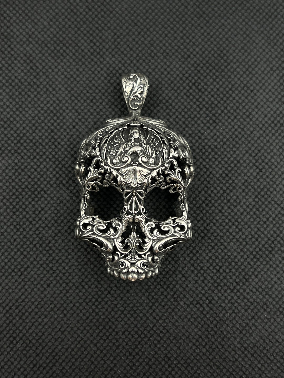 Floral Skull Pendant - Mother Maria Design - Gothic Necklace - Etsy