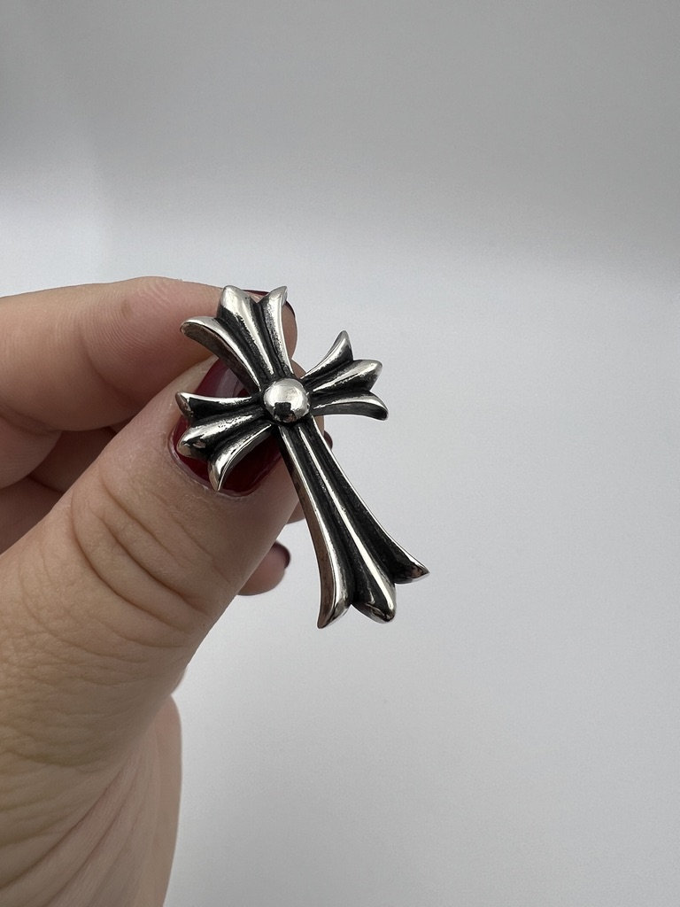 S925 Silver Cross Pin - Chrome Hearts Inspired - Sterling Silver - Etsy