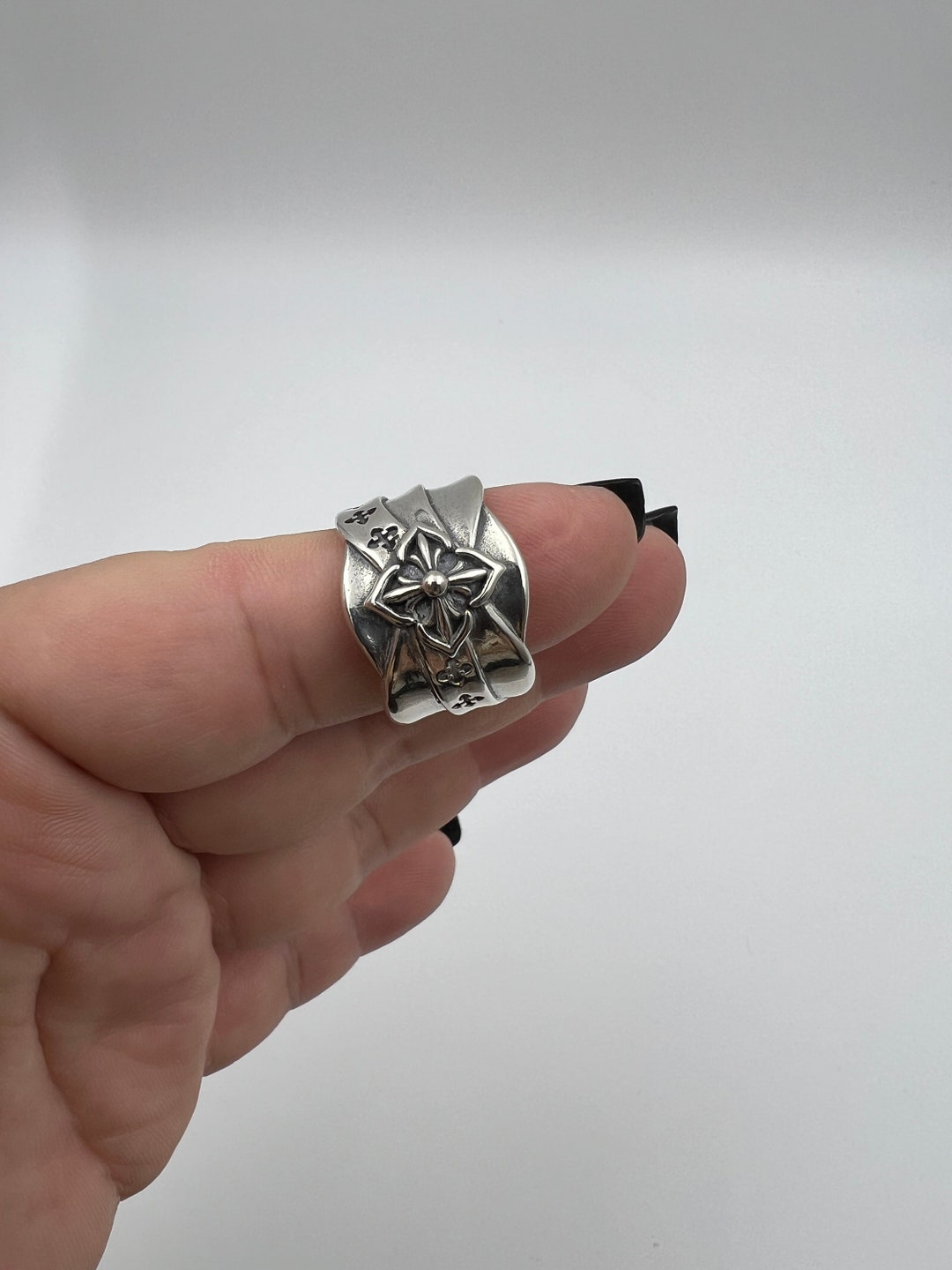 S925 Silver Punk Ring Bold and Edgy Statement Jewelry Unisex Size High ...