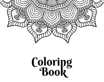 Mandala Coloring Book - 50 Pages - Etsy