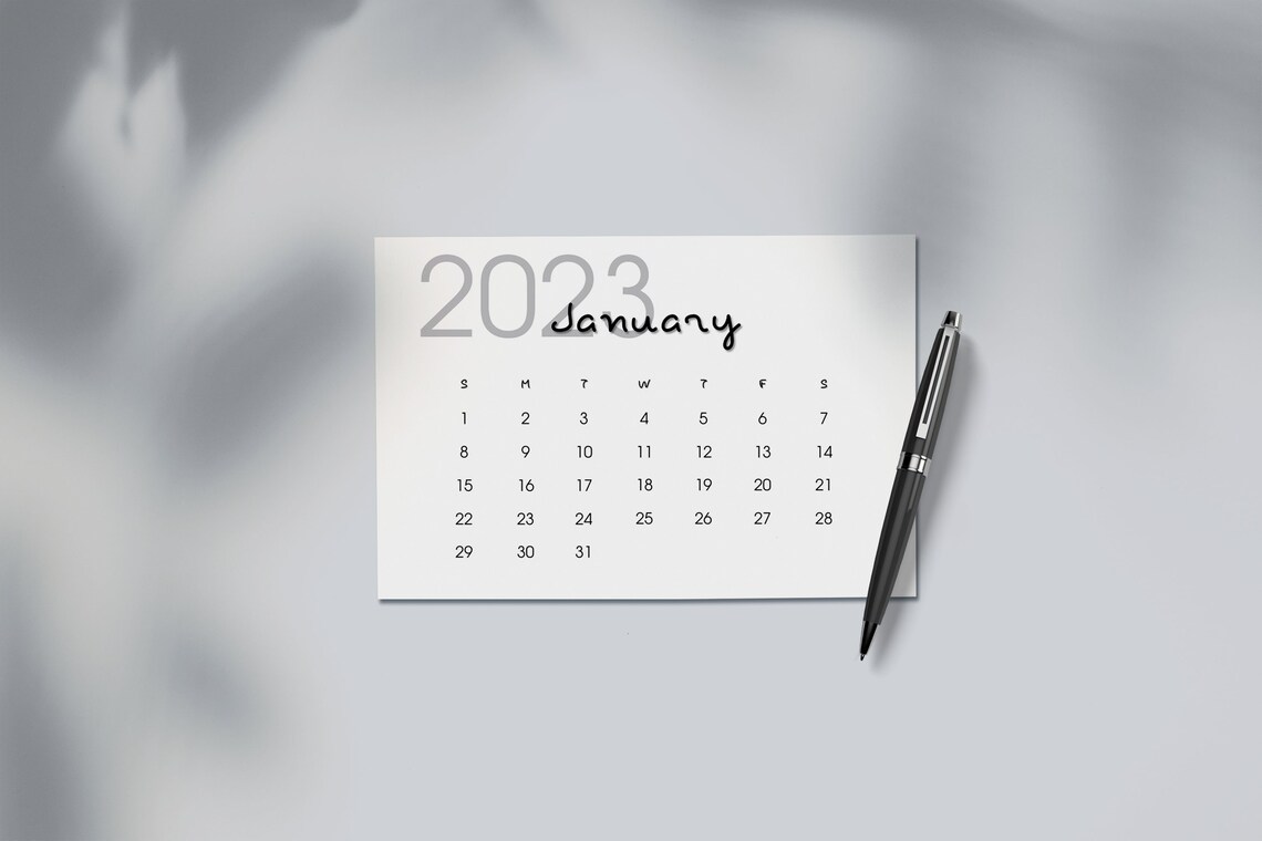 Printable Planner Cards 2023 3x2 Inches Mini Calendar - Etsy