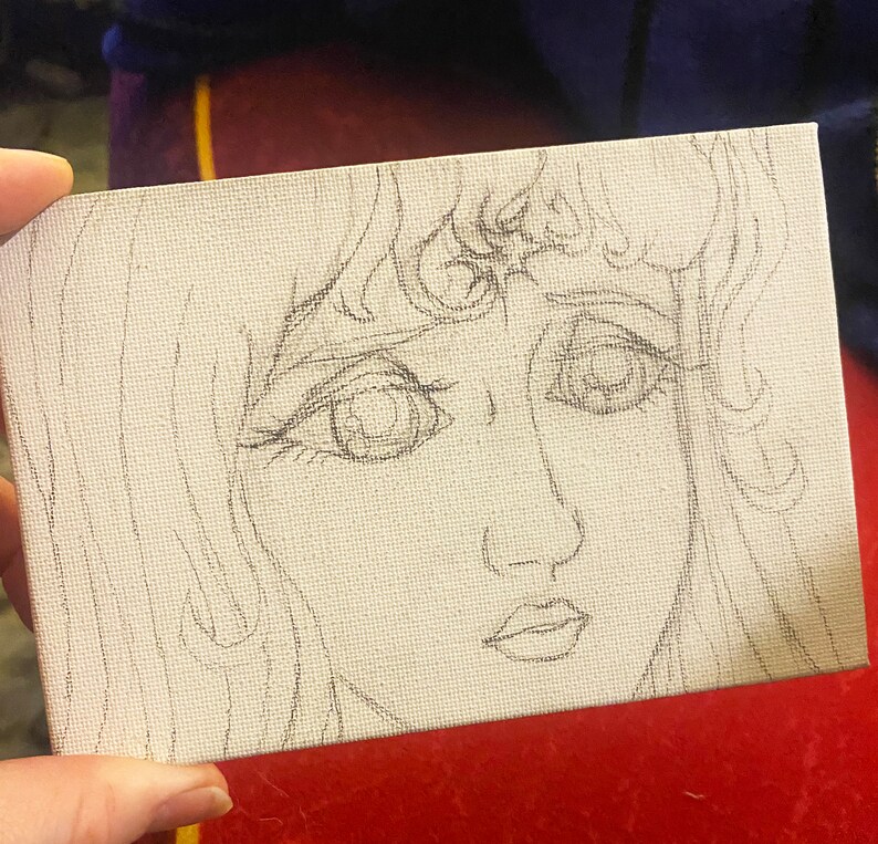 The Last Unicorn Lady Amalthea Mini Canvas ORIGINAL Painting - Etsy