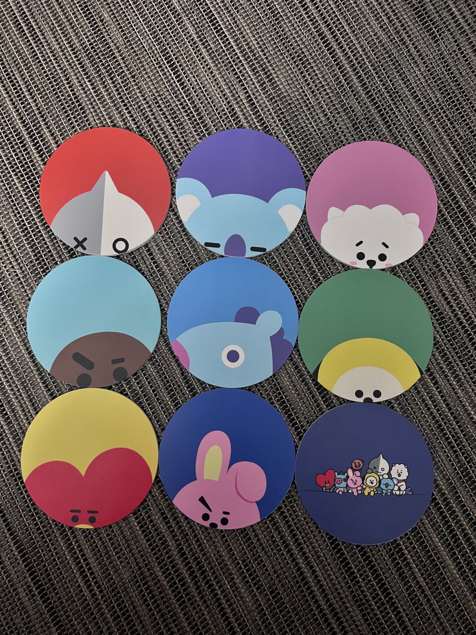 BT21 Coasters - Etsy