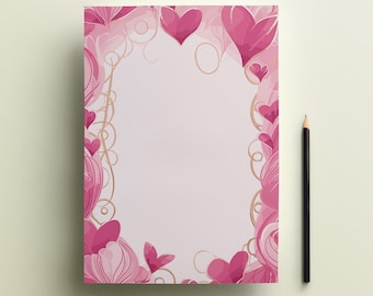 Pink, Girl, Party, Birthday, Invitation Border Frame SVG Files Digital ...