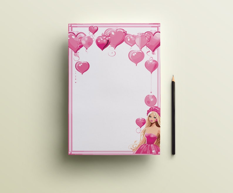 Pink Girl Party Birthday Invitation Border Frame SVG Files - Etsy