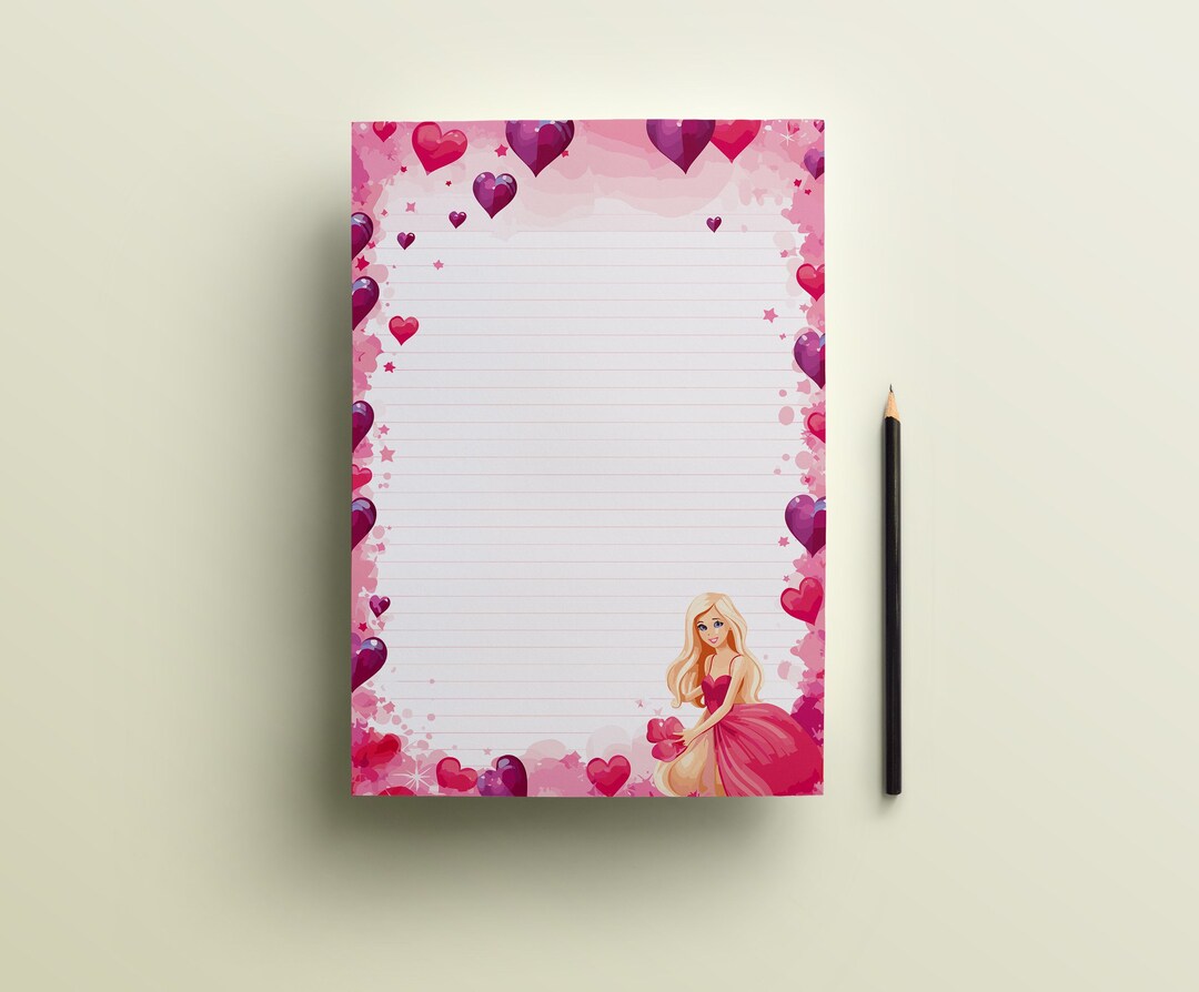 Pink, Girl, Party, Birthday, Invitation Border Frame SVG Files Digital ...