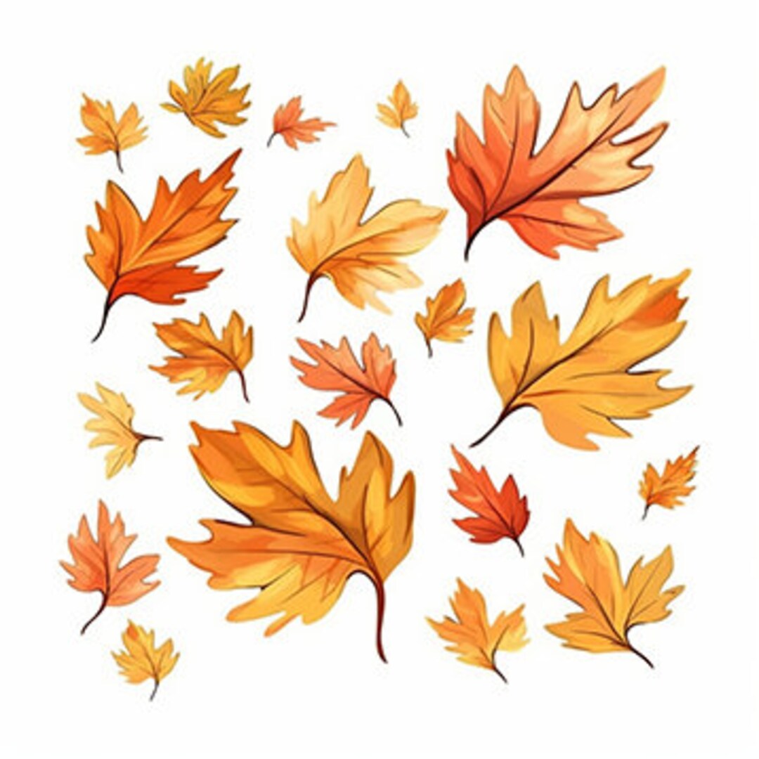 Autumn Halloween Leaves Border SVG Files Digital Clip Art - Etsy
