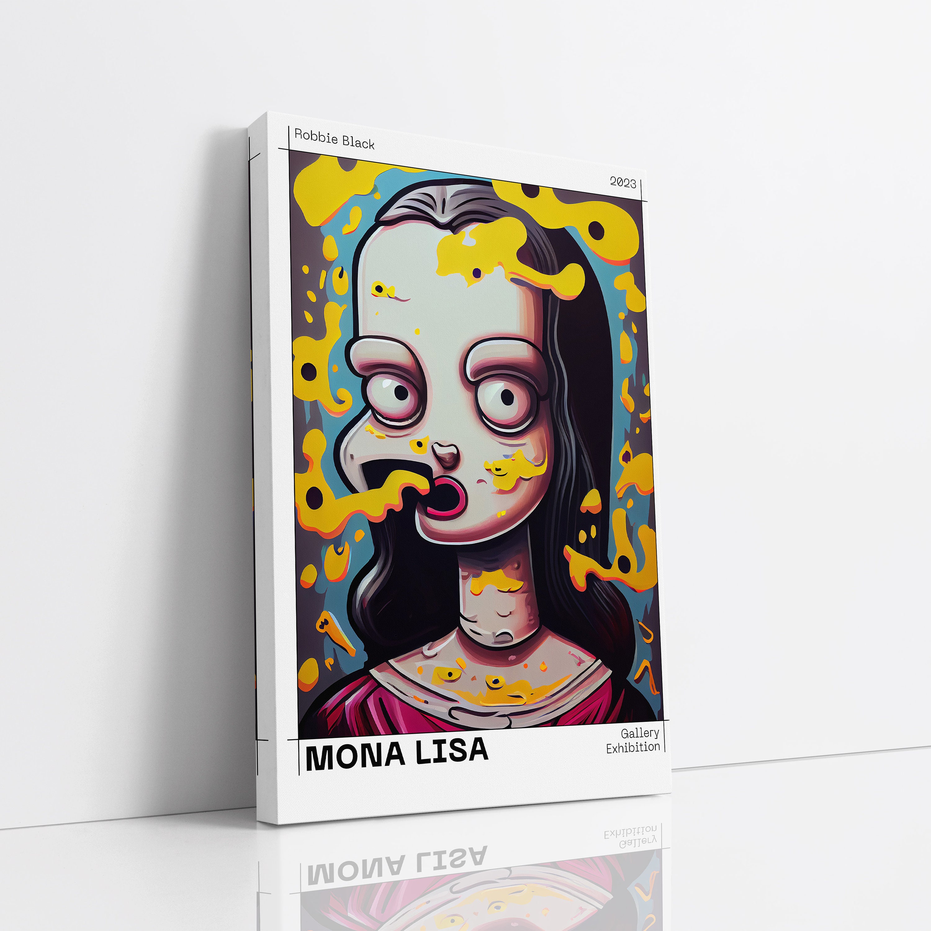 Fine Art Print File: Mona Lisa Art Wall Decor Abstract Painting Pop Art ...
