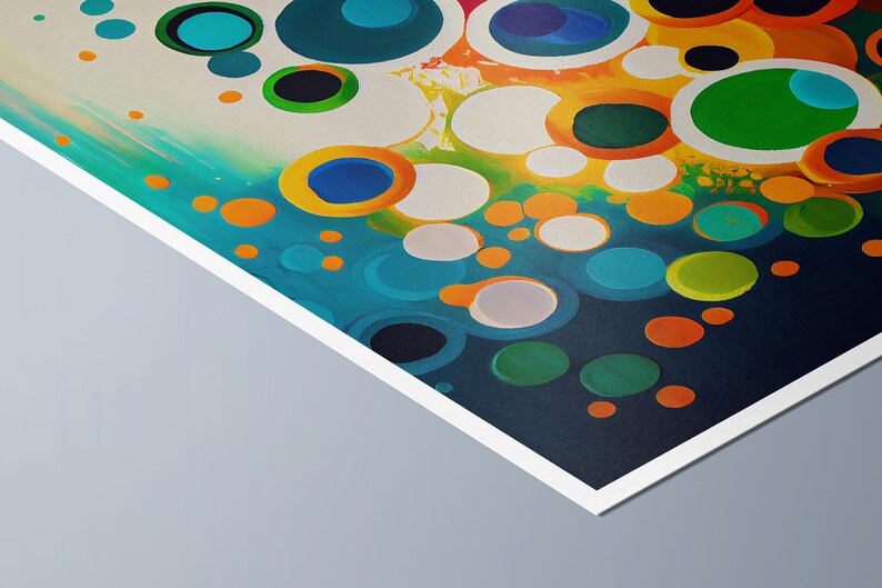 Fine Art Print File: Colorful Rings Circle Circles Round Pattern ...