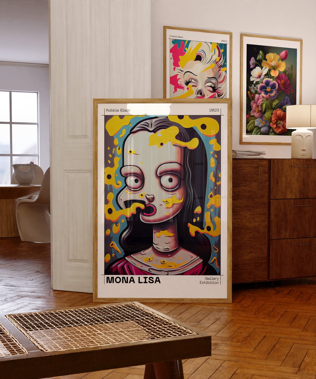 Fine Art Print File: Mona Lisa Art Wall Decor Abstract Painting Pop Art ...