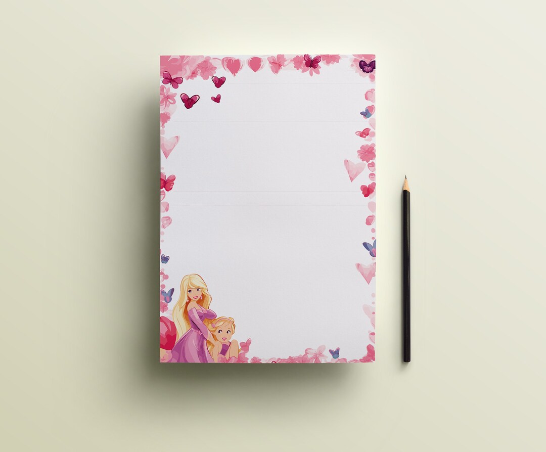 Pink, Girl, Party, Birthday, Invitation Border Frame SVG Files Digital ...