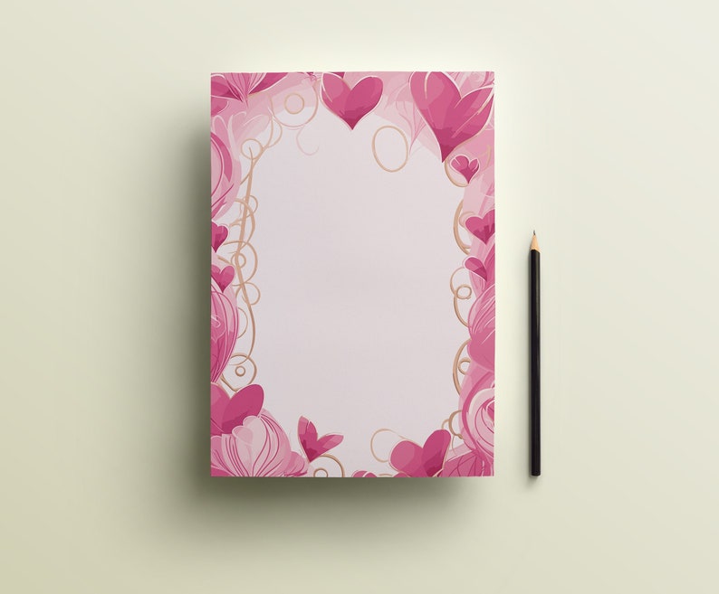 Pink Girl Party Birthday Invitation Border Frame SVG Files - Etsy