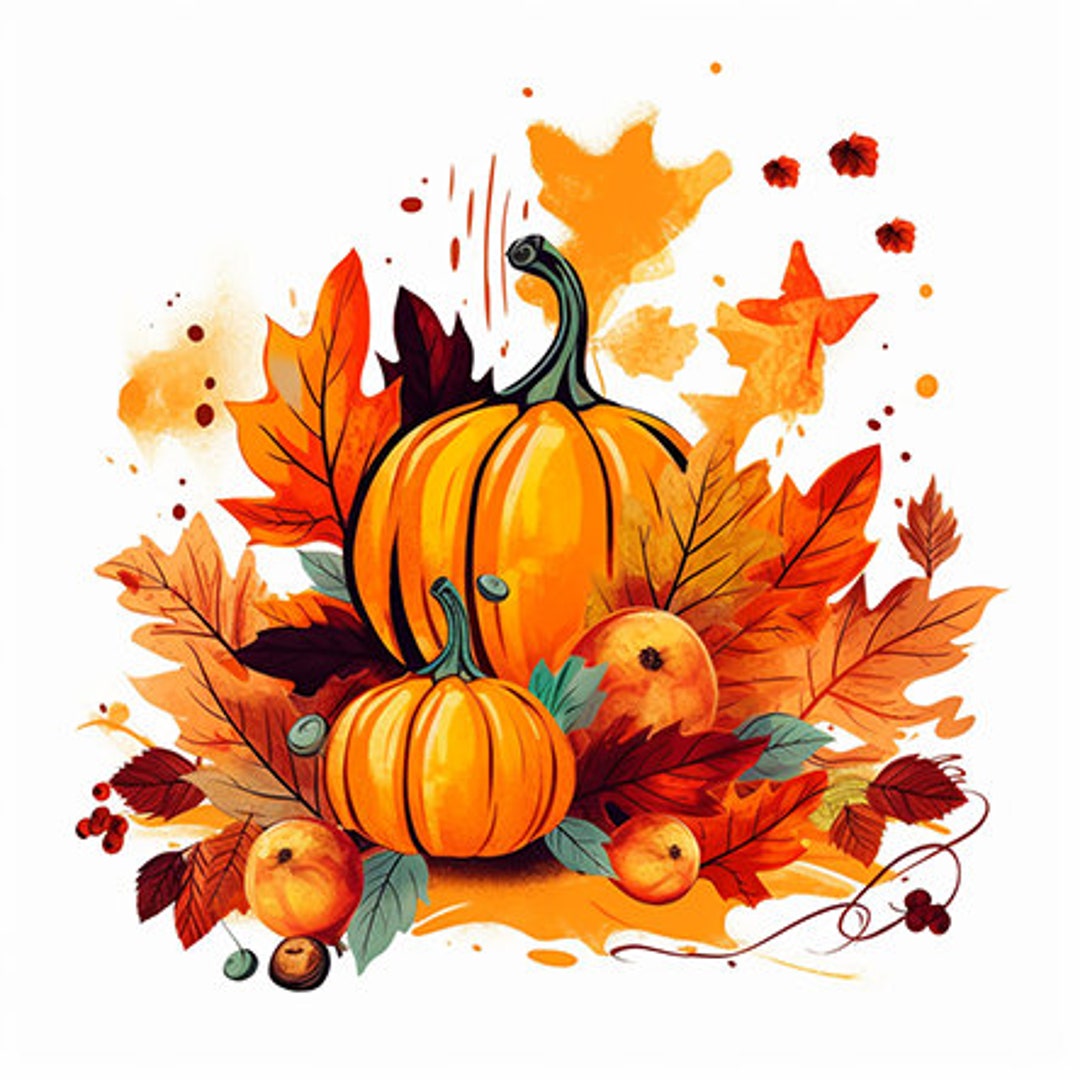 Autumn, Halloween, Pumpkin Cozy Fall SVG Files Digital Clip Art for ...