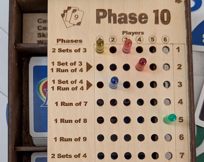 Phase 10 Game and Storage Box - Etsy
