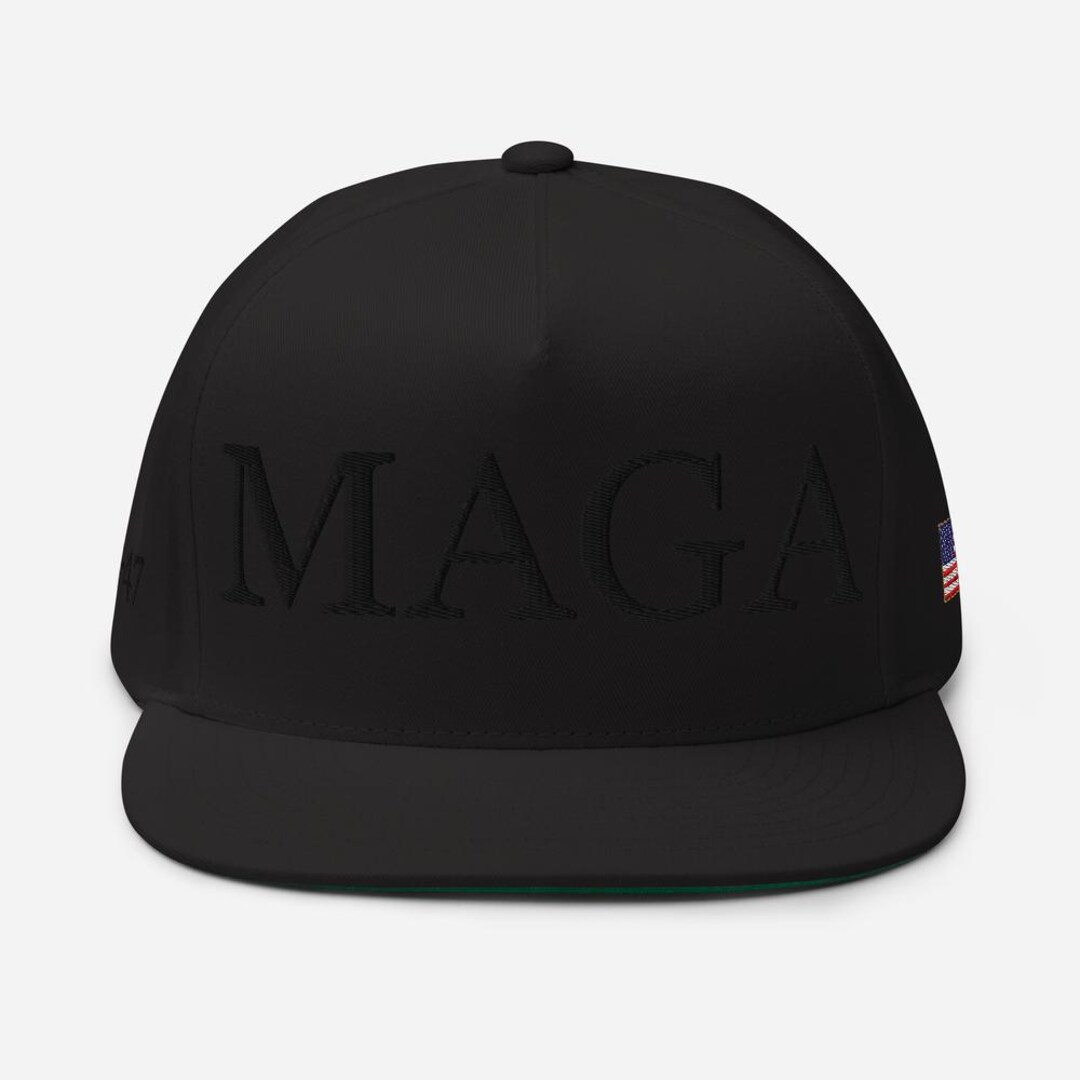 MAGA Hat | 45-47 Embroidered Cap | American Flag 3D Puff | 100% Cotton ...