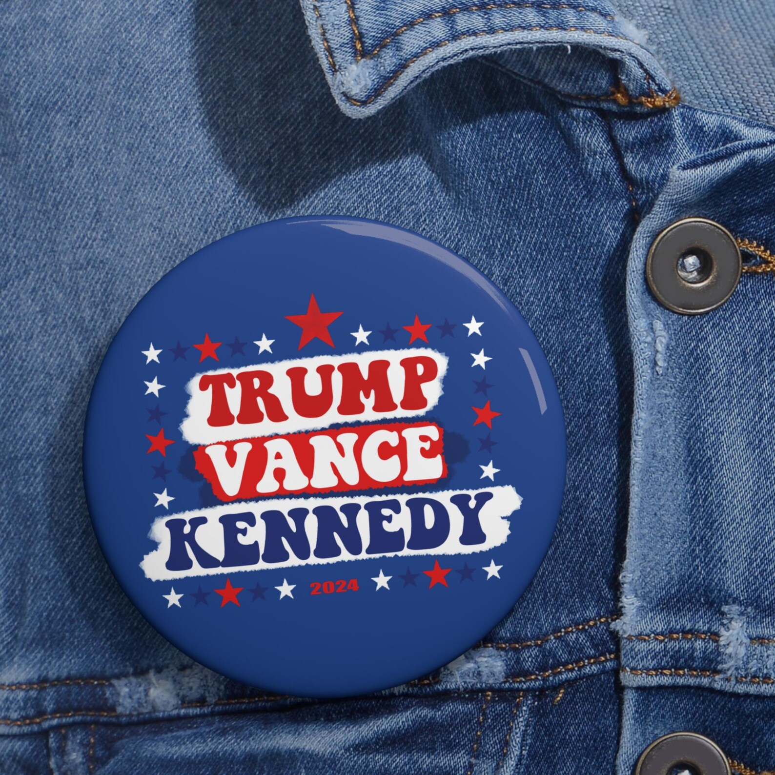 Trump Vance Kennedy | Red, White, and Blue Election Pin | 3-inch ...