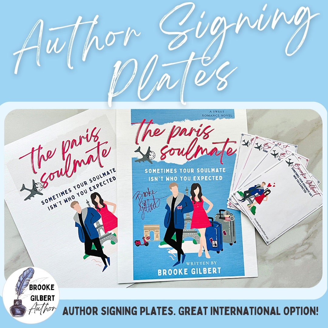 Book Labels / Author Plate for the Paris Soulmate Brooke Gilbert. Book ...