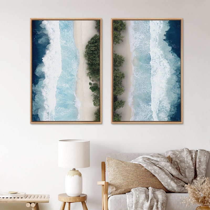 Navy Blue Coastal Wall Art - Etsy