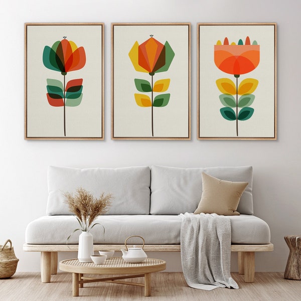 Modern Flower Art - Etsy