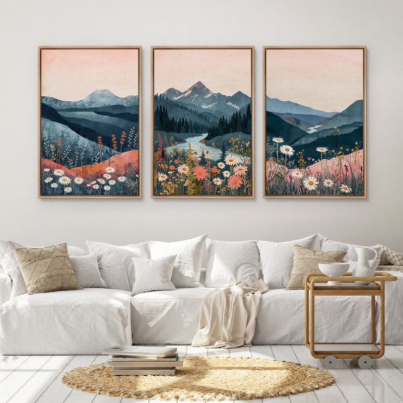 Abstract Mountain Art - Etsy