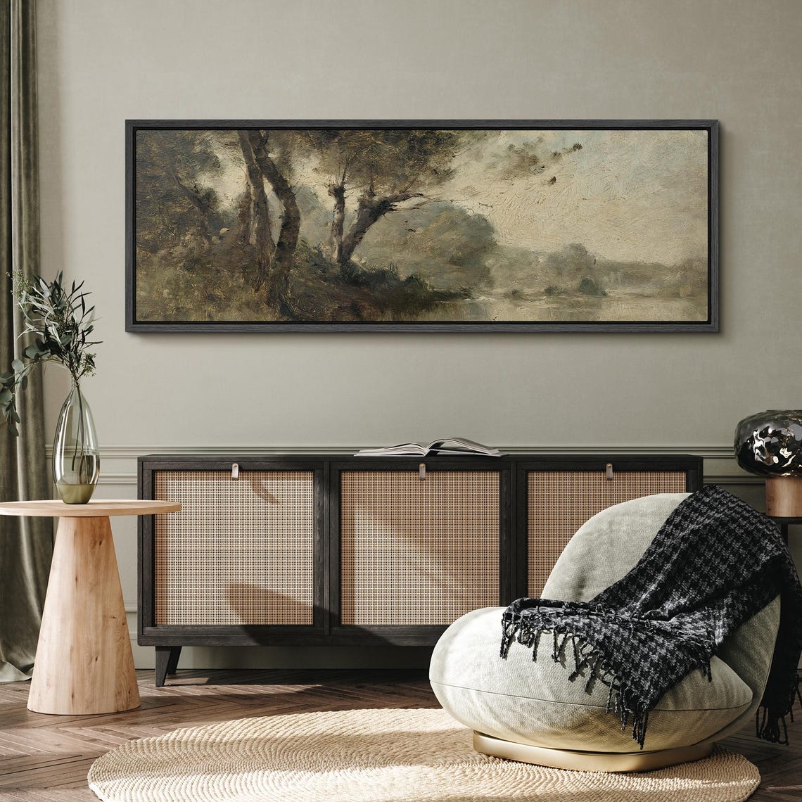 Large Wall Art, Panoramic Wall Art, Framed Canvas Print, Wide Wall Art ...