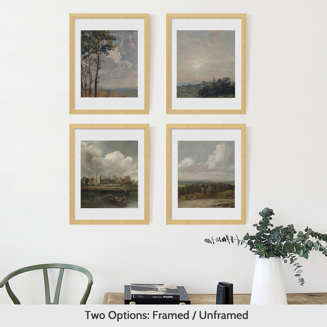 Vintage Posters, Gallery Wall Art Prints Set, Vintage Landscape Wall ...