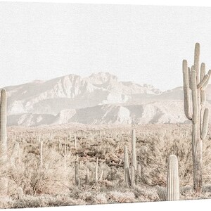 Framed Canvas Print Wall Art Cactus Southwest Desert Landscape Modern ...