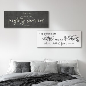 Scripture Sign Biblical Inspirational Quote Canvas Prints Wall Art ...