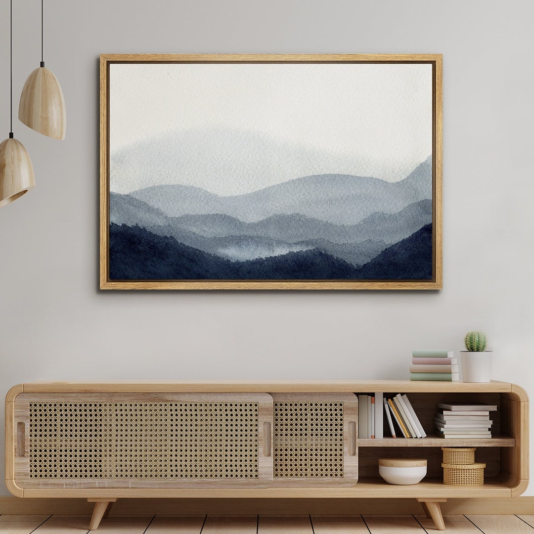 Vintage Landscape Wall Art Print Framed, Nature Framed Gallery Art ...