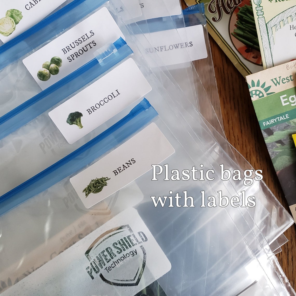 Printable Garden Plant Labels: Vegetable & Herb Seed Organizer (PDF) - Etsy