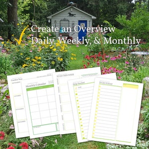 Printable Garden Planner & Notes, PDF Digital Download Gardening ...