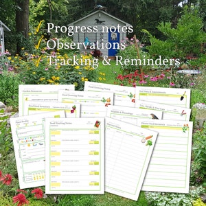 Printable Garden Planner & Notes, PDF Digital Download Gardening ...