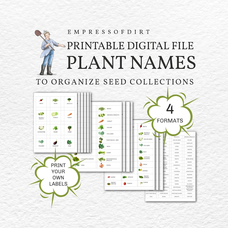 Seed Labels - Etsy